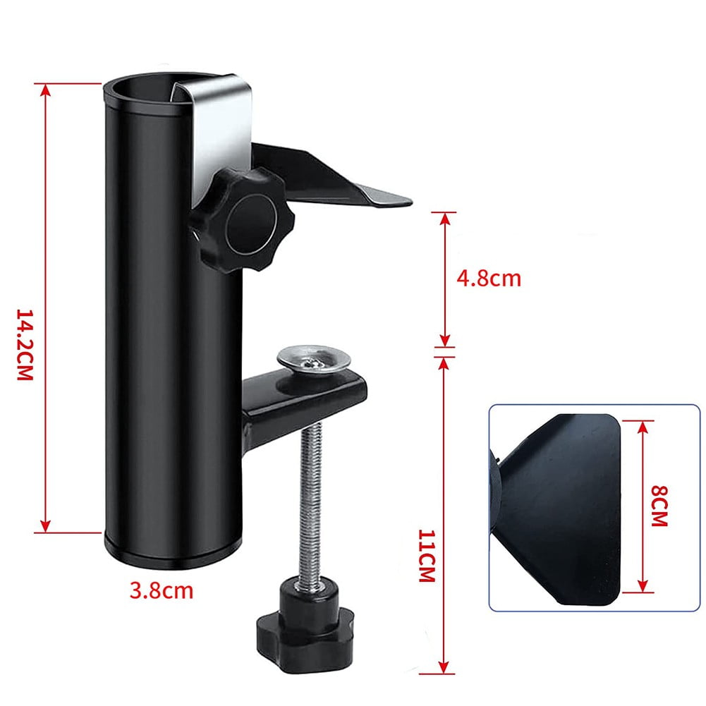 Lylong Parasol Holder Fixed Clip Umbrella Stand Clamp Metal For Beach ...