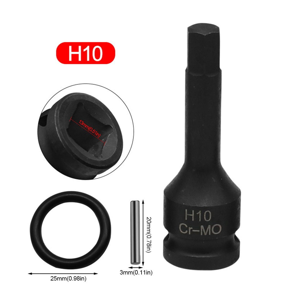 Lylong Tool Kit 1/2Inch Drive Socket Wrench Hexagonal Screwdriver Air ...