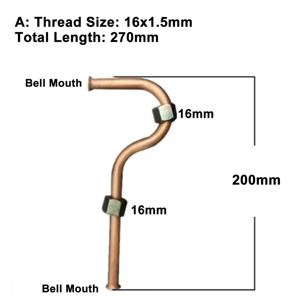 Lylong Tool Kit 16X1.5mm Thread Aluminum Pump Pipe Small Househole Air ...