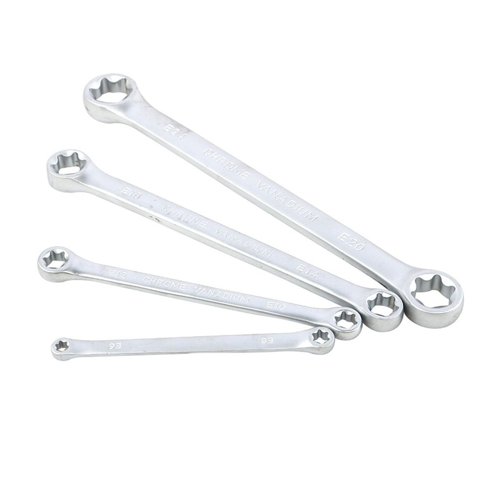 Lylong Tool Kit 4Pcs Star Double Torx Wrench Spanner E6 - E24 E-Type ...