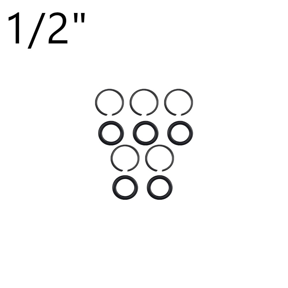 Lylong Tool Kit 5 Sets Of Pneumatic Wrench Socket Retainer Rings with O ...