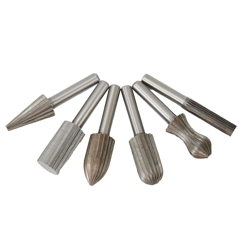 Lylong Tool Kit 6-Piece Set Burrs Tungsten Carbide Burrs Carbide End ...