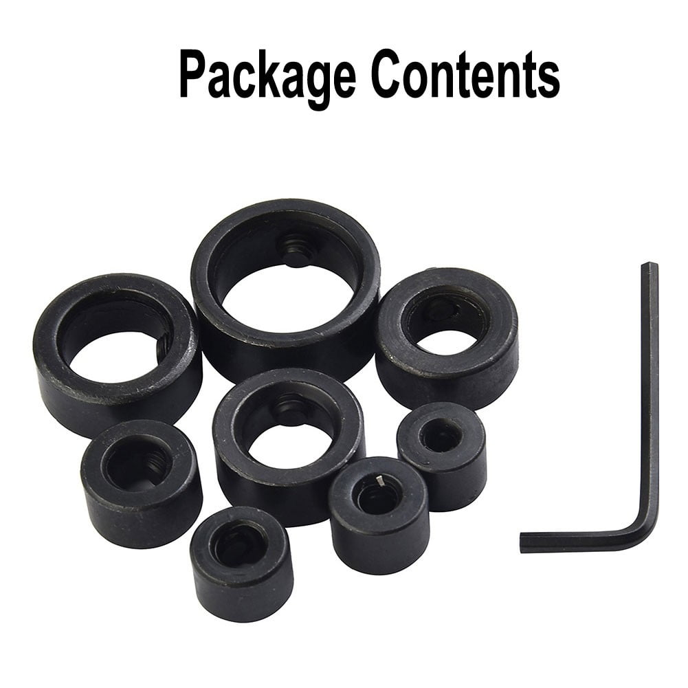 Lylong Tool Kit 8Pcs Countersink Drill Bit Set Adjustable Depth Stop ...