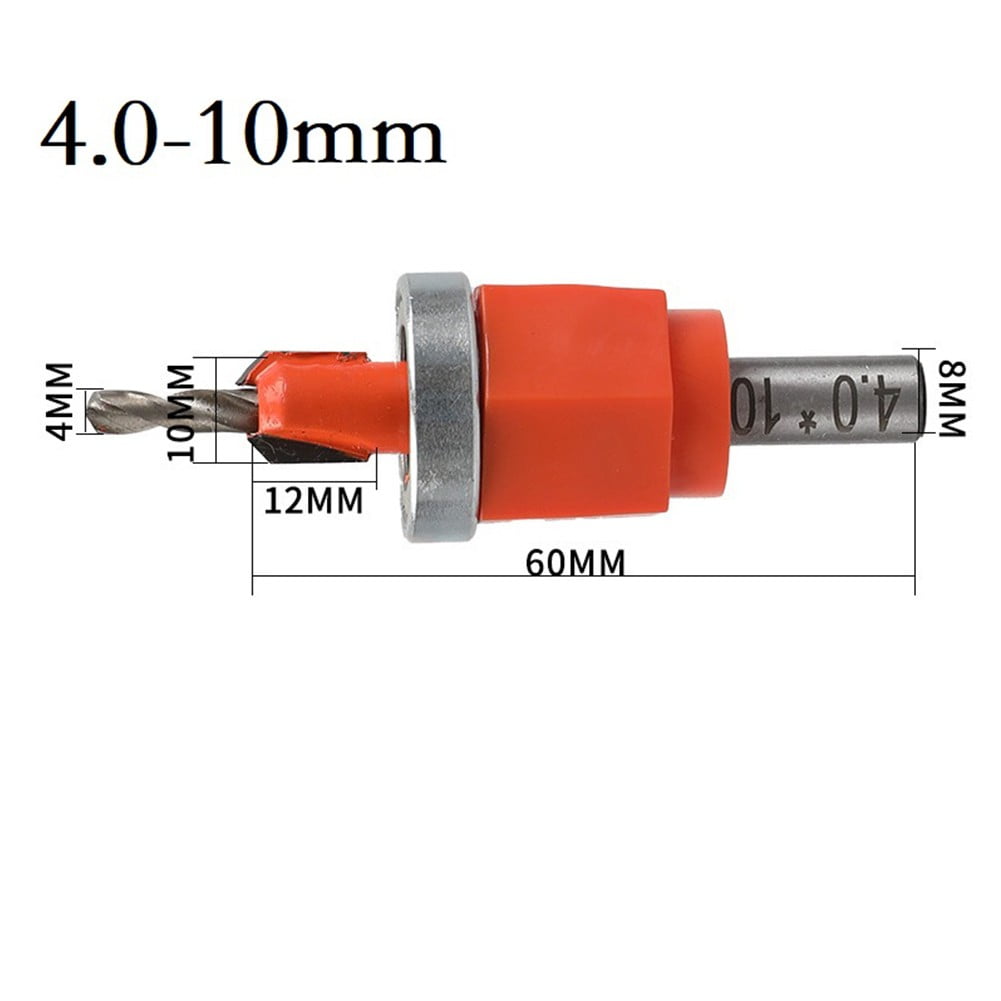Lylong Tool Kit 8mm Shank Heavy Duty Hole Puncher Countersink Drill Bit ...