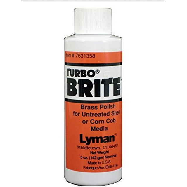 Lyman Turbo Brite Brass Polish For Untreated Shell/Corn Cob Media 5oz ...