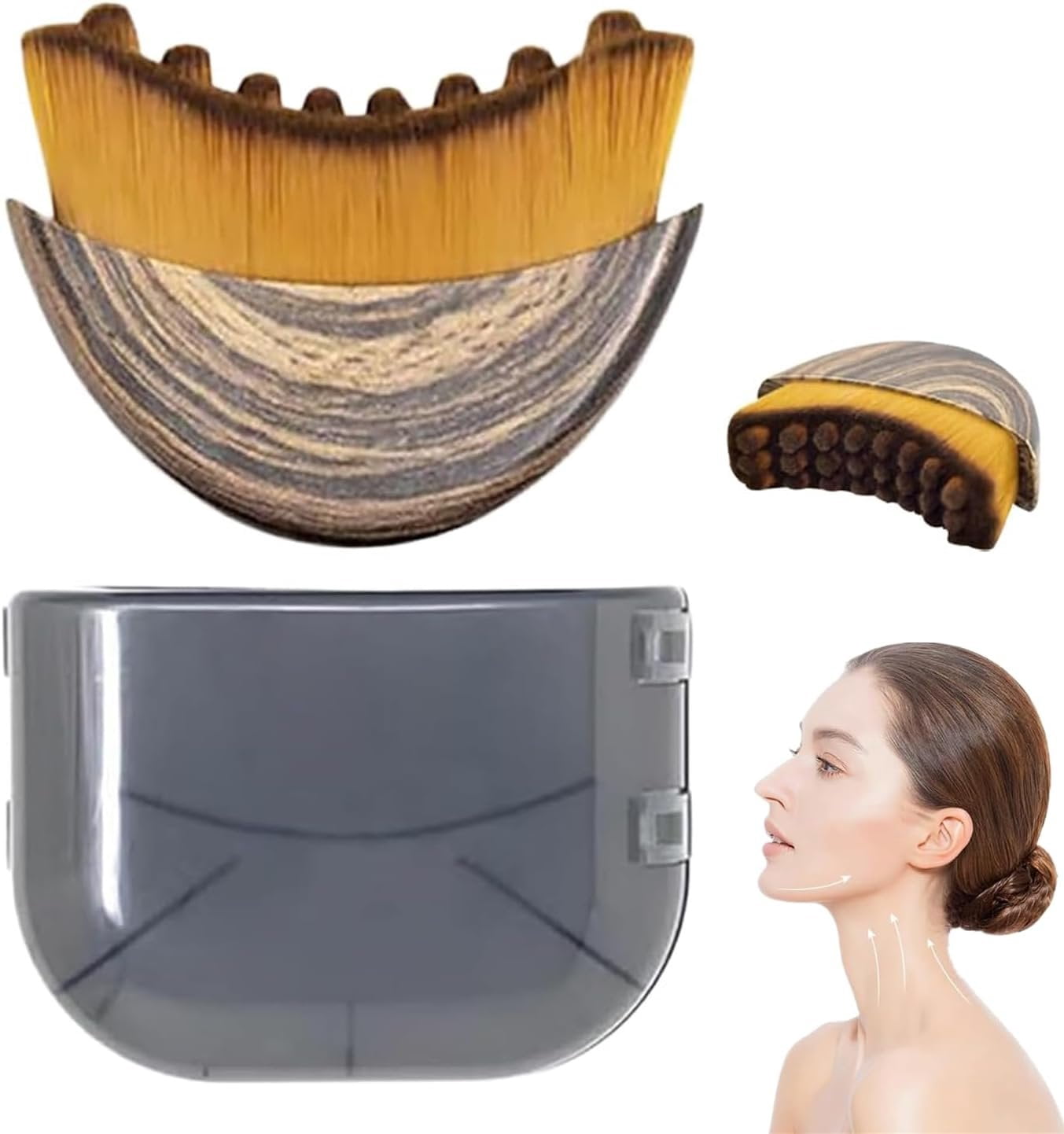 Lymphatic Contour Brush for Lymphatic Drainage - Soft Bristle Facial ...