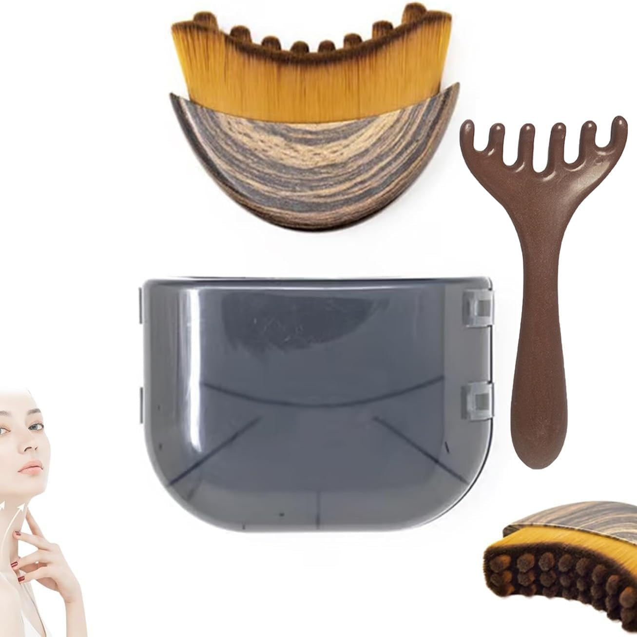 Lymphatic Contour Face Brush, Drainage Massager for Face, Chin and ...