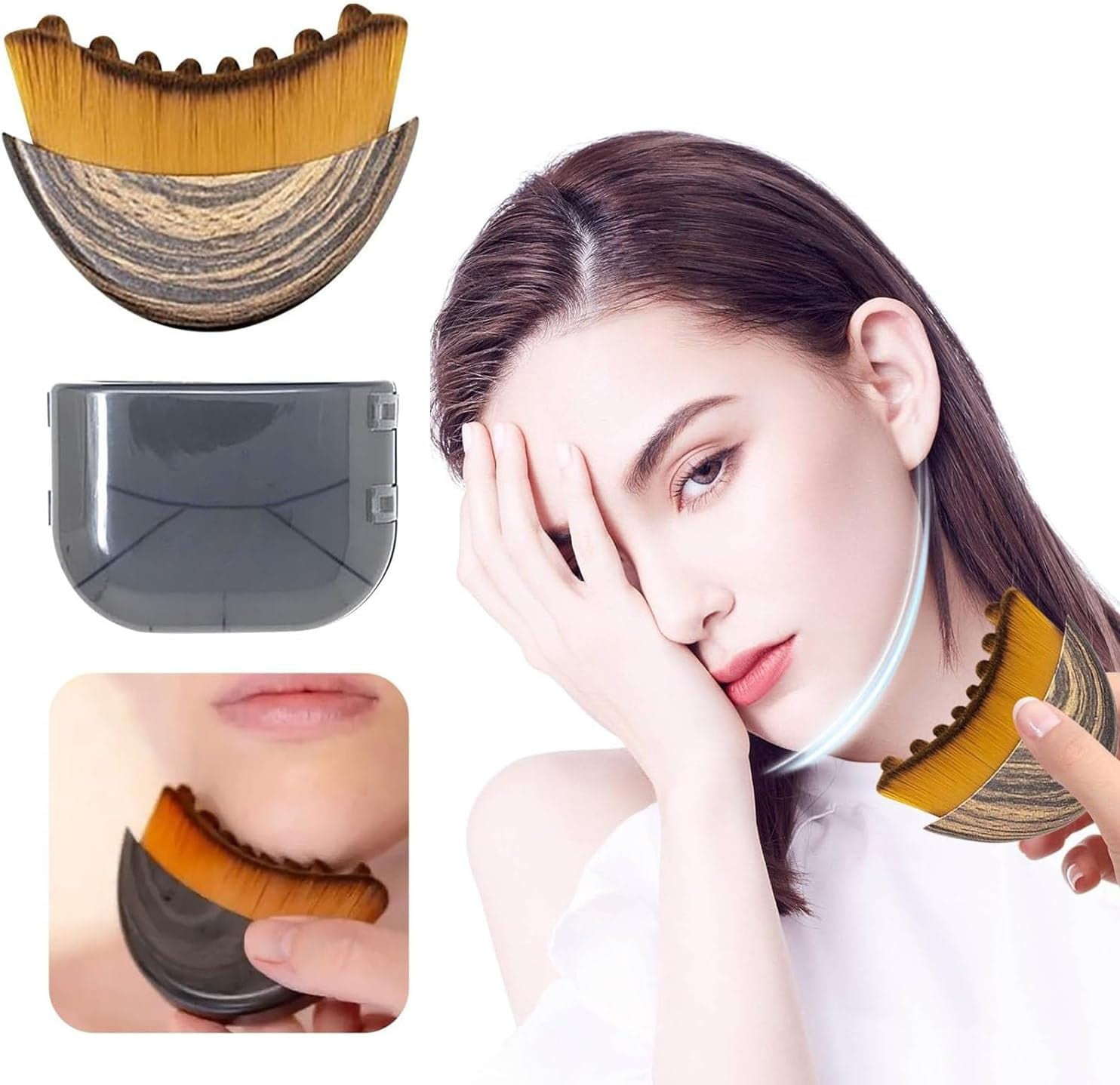 Lymphatic Contour Face Brush, Dry Brushing Face Brush, Chin & Jawline ...