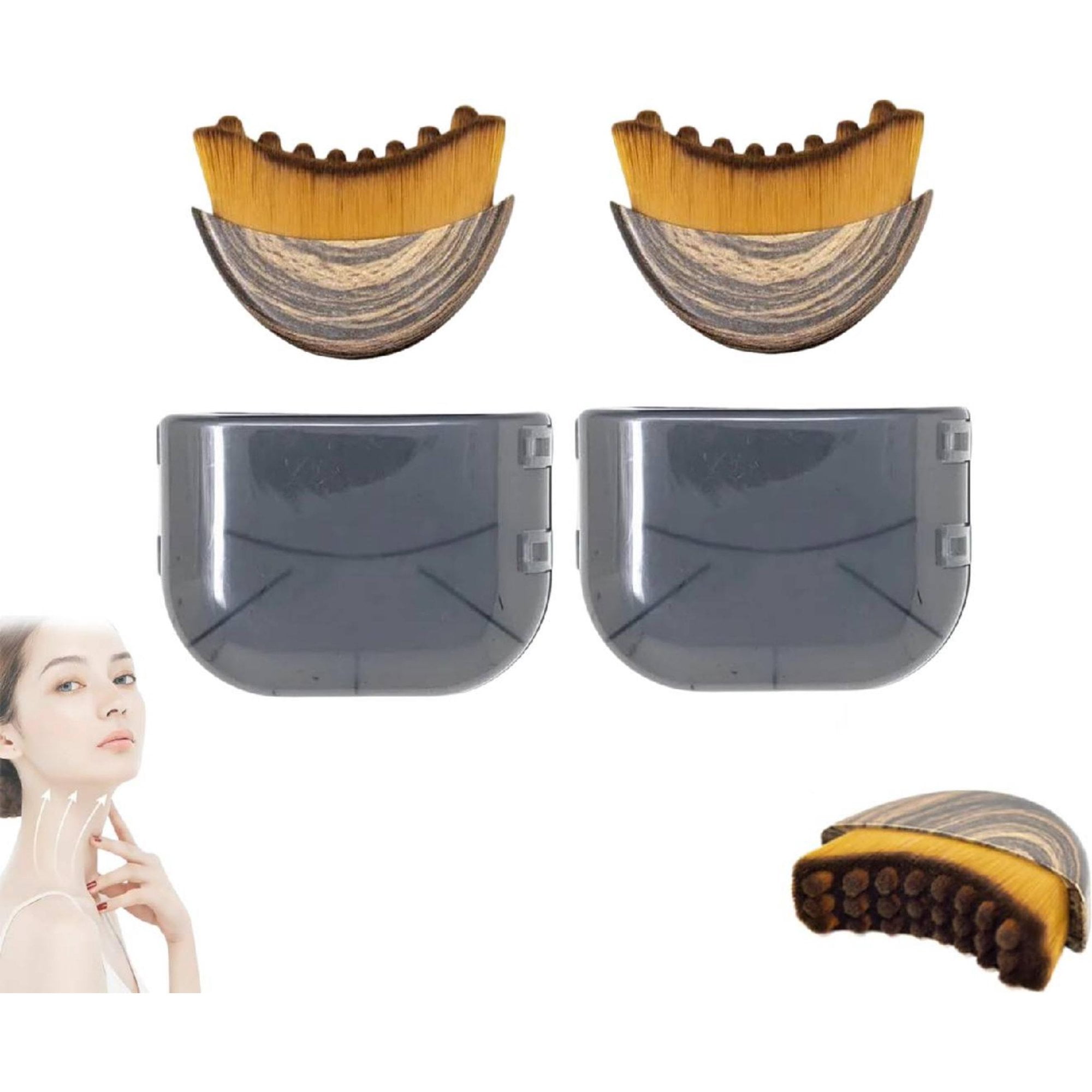 Lymphatic Contour Face Brush, Dry Brushing Face Brush, Chin & Jawline ...