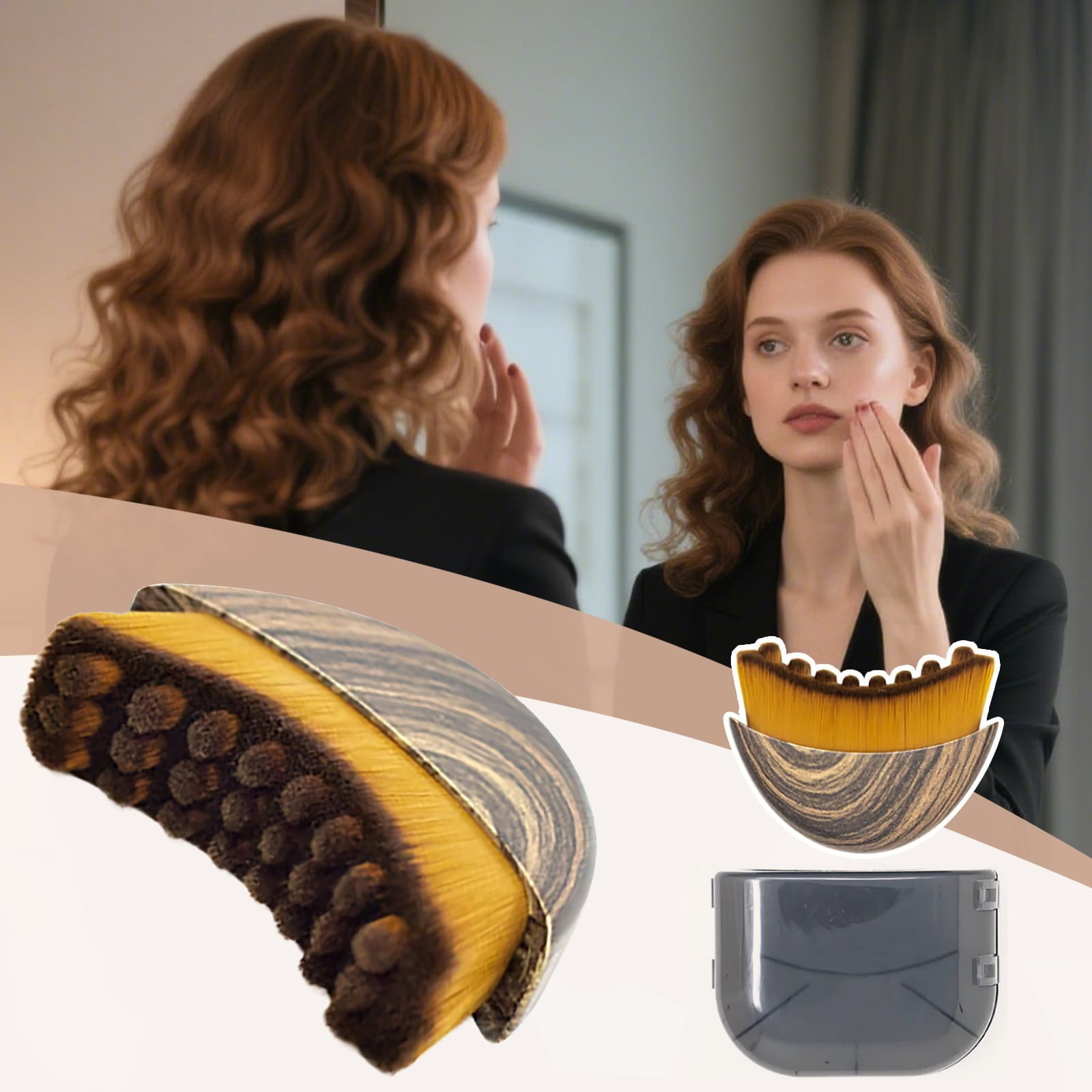 Lymphatic Contour Face Brush, Dry Brushing Face Brush, Chin & Jawline ...