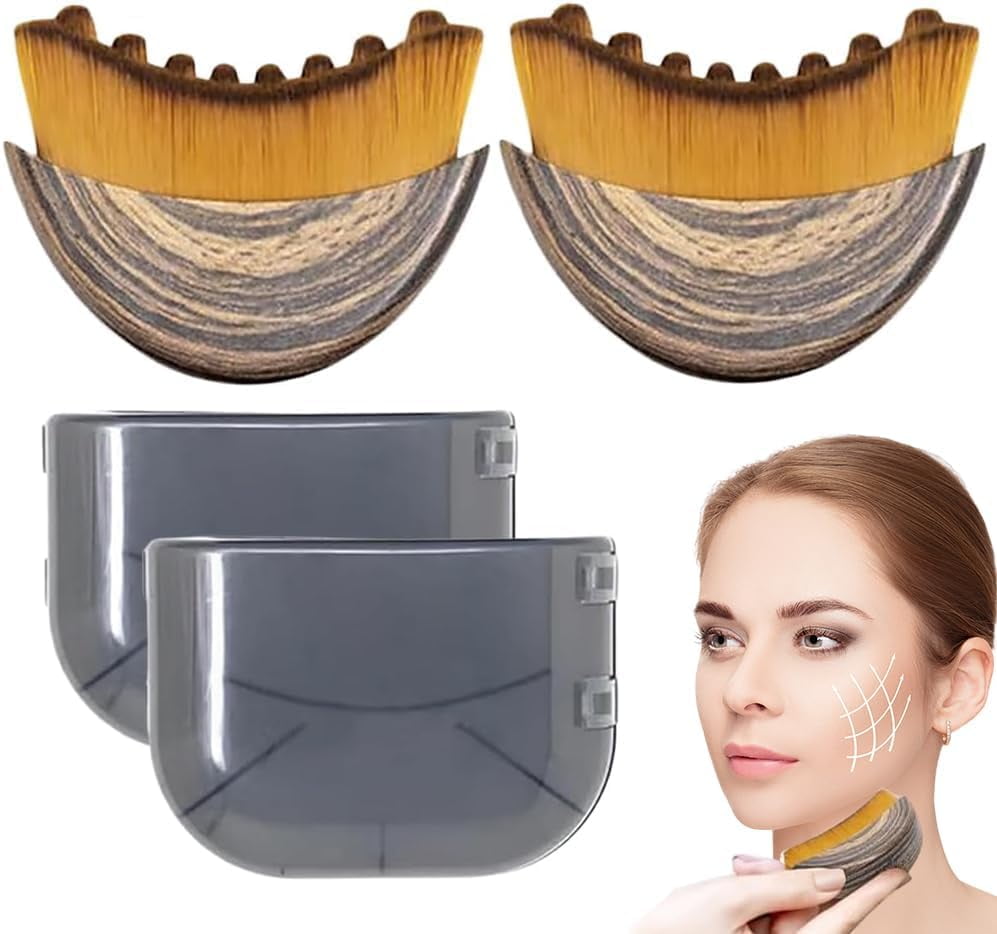 Lymphatic Contour Face Brush,Lymphatic Drainage Massager,Lymphatic ...