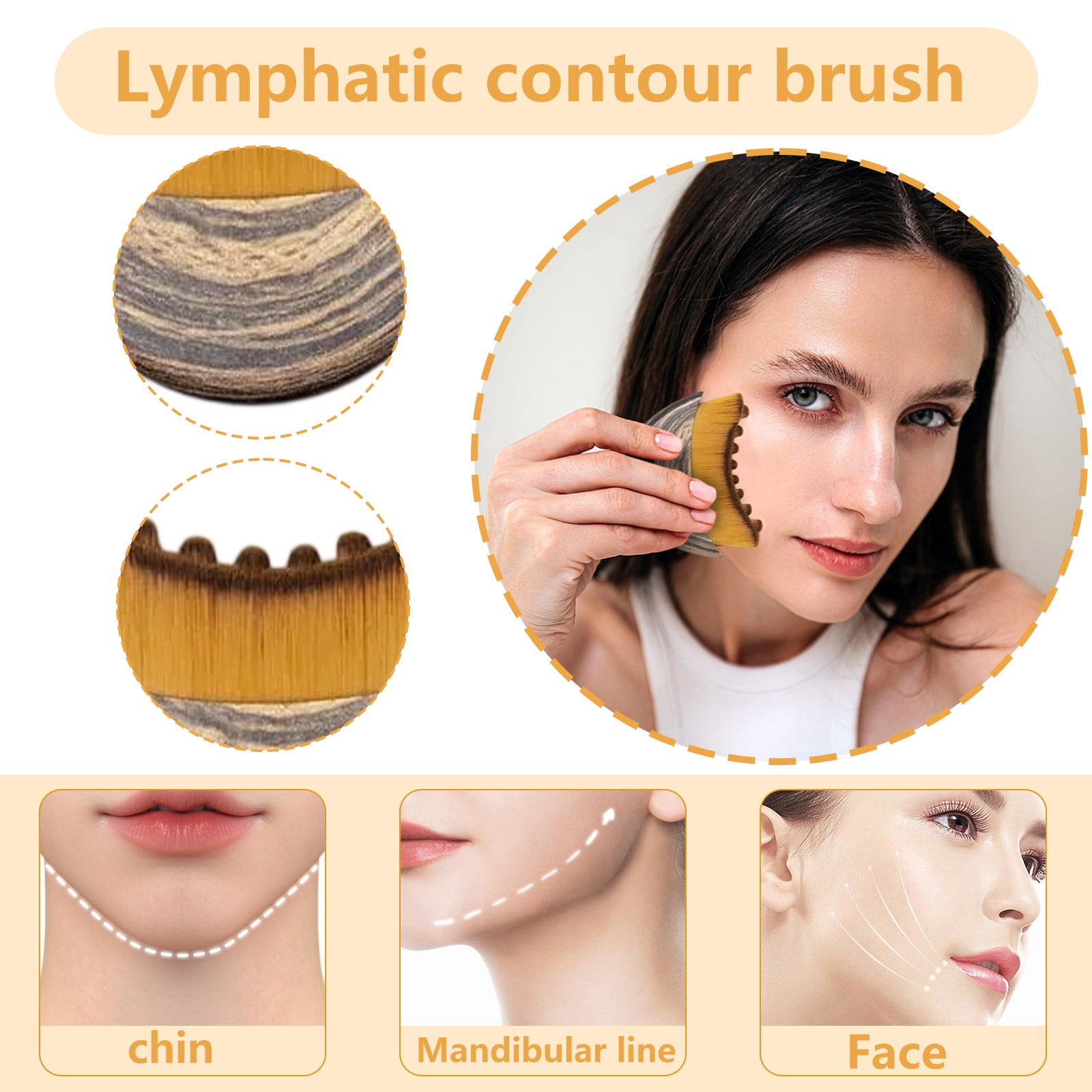 Lymphatic Drainage Face Brush, Lymphatic Drainage Massager for Face (2 Set) - Walmart.com