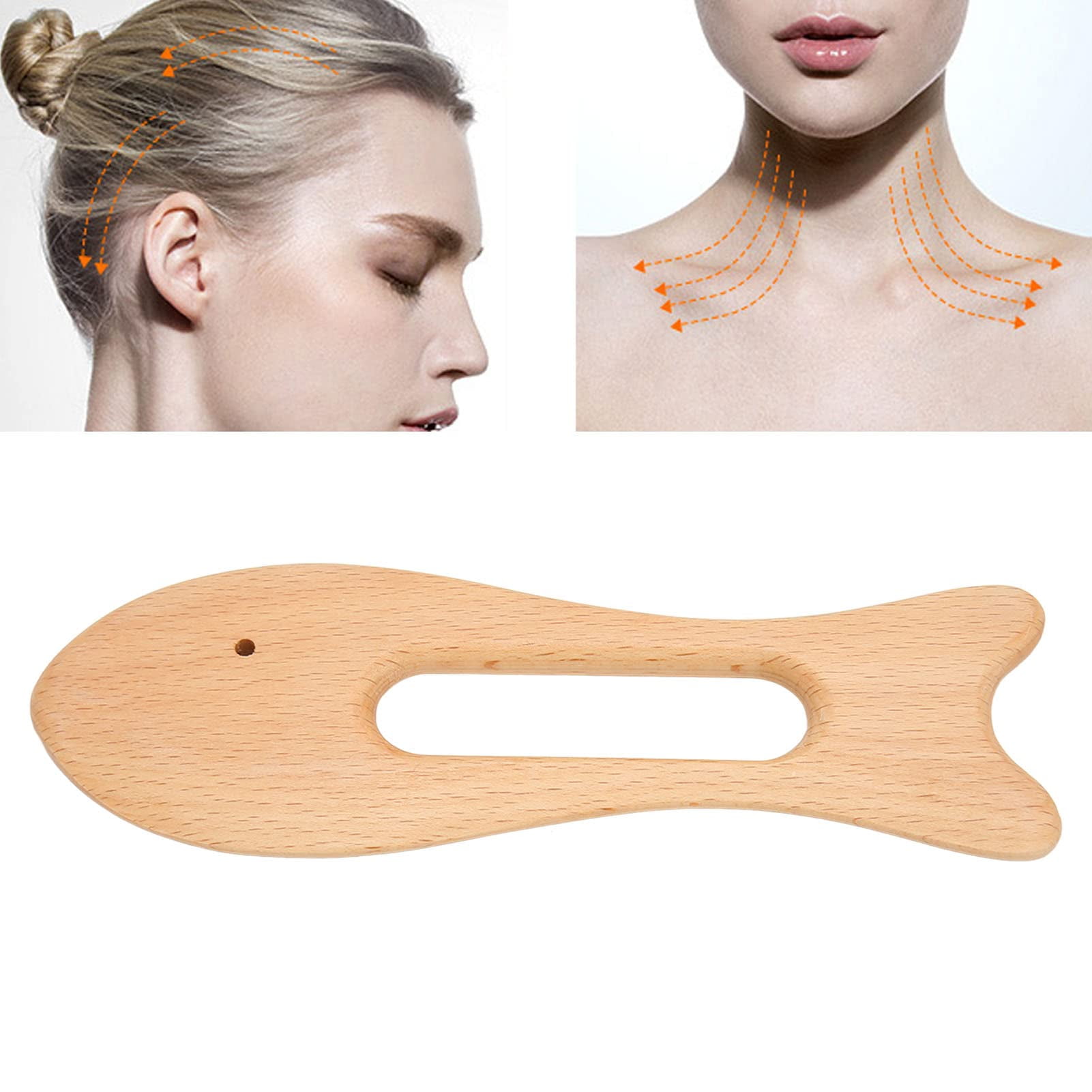 Lymphatic Drainage Massager, Fish Shape Gua Sha Massage Tool, Body ...