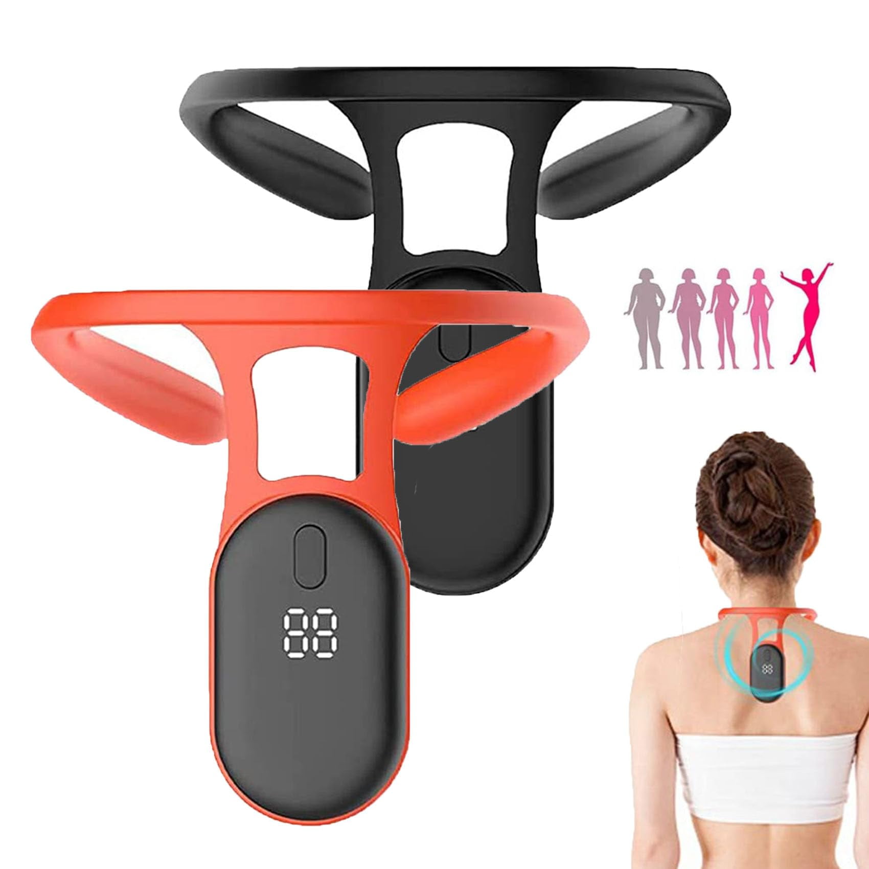 Lymphatic Drainage Massager, Ultrasonic Neck Ease, Portable Soothing ...