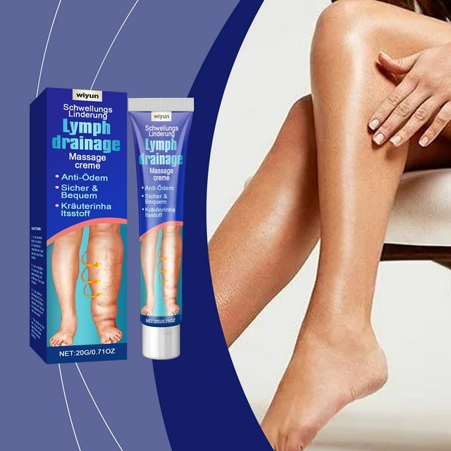 Lymphatic drainage massage cream Leg Care Cream, Relieve Leg Discomfort ...