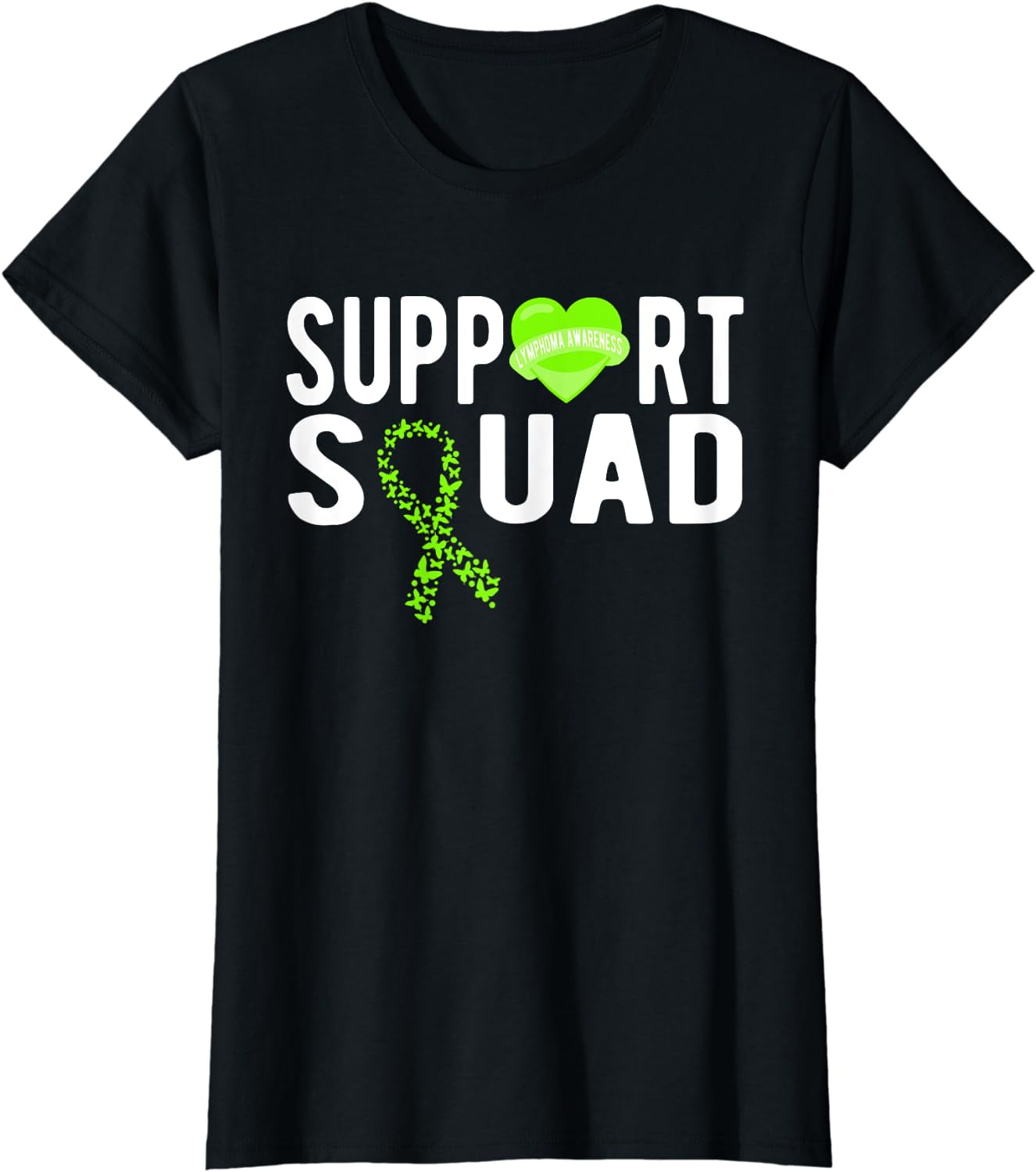 Lymphoma Awareness Support Squad T-Shirt - Walmart.com