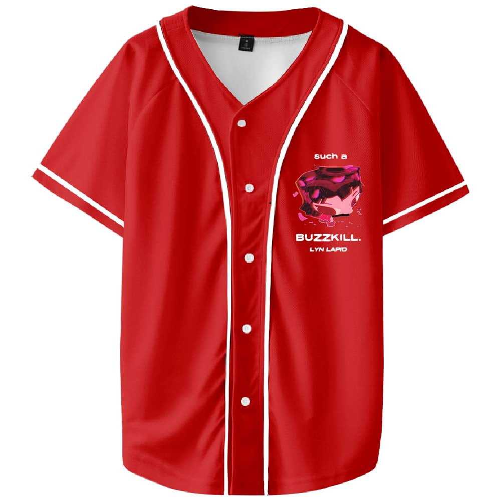 Lyn Lapid Buzzkill Merch Baseball Jersey V-Neck Shirt Women Men Short ...