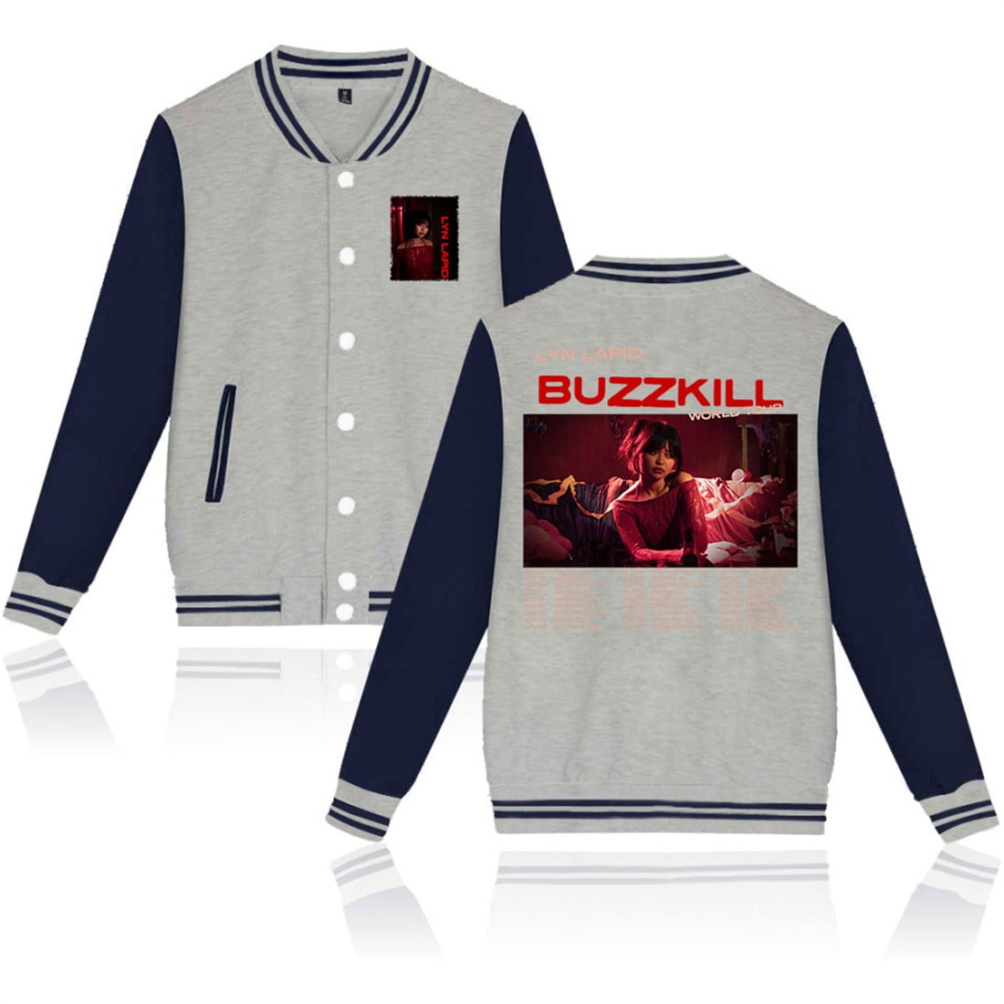 Lyn Lapid Buzzkill The Tour 2025 Jackets Hip Hop Baseball Uniform ...