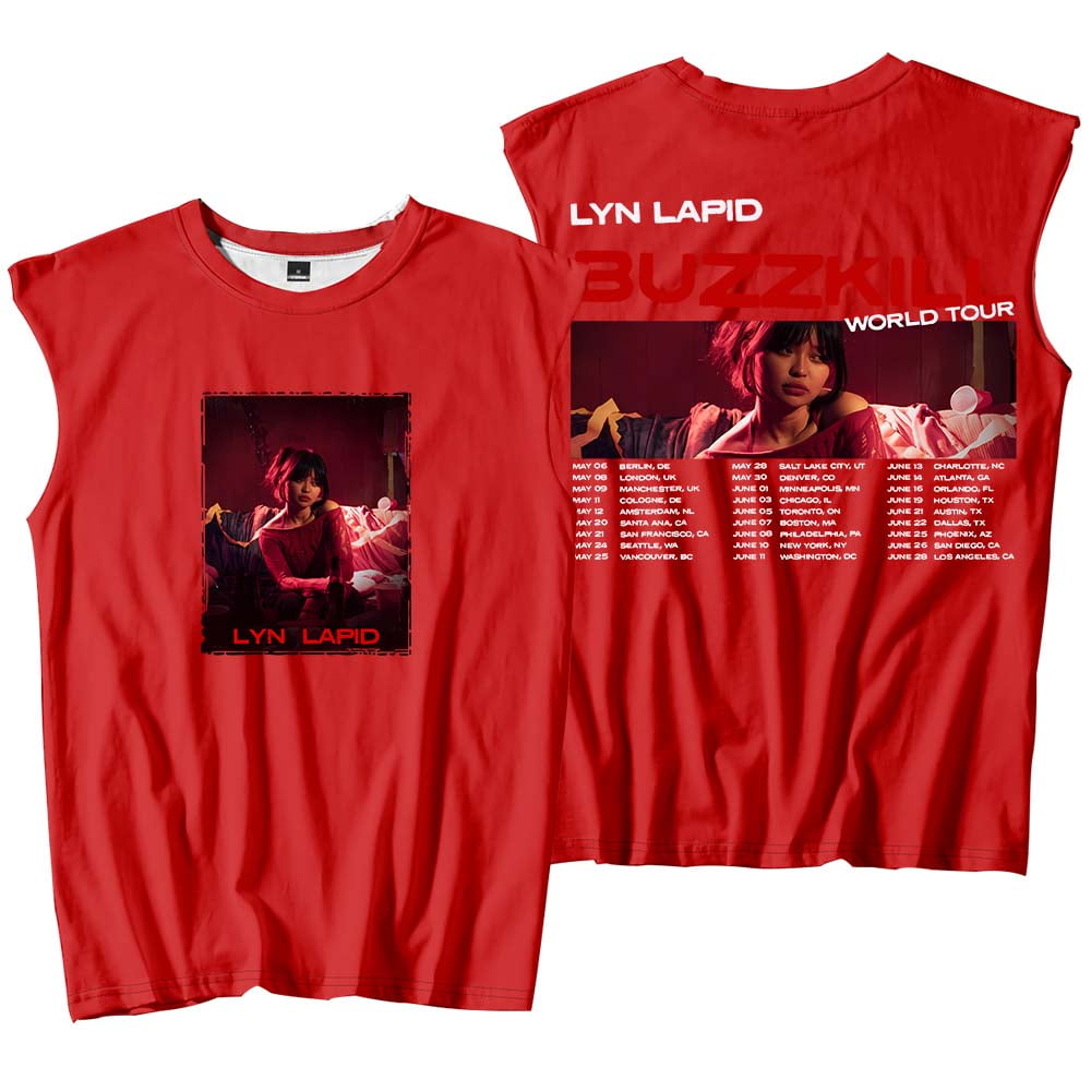 Lyn Lapid Buzzkill World Tour 2025 Merch Tank Tops Sleeveless Sport ...