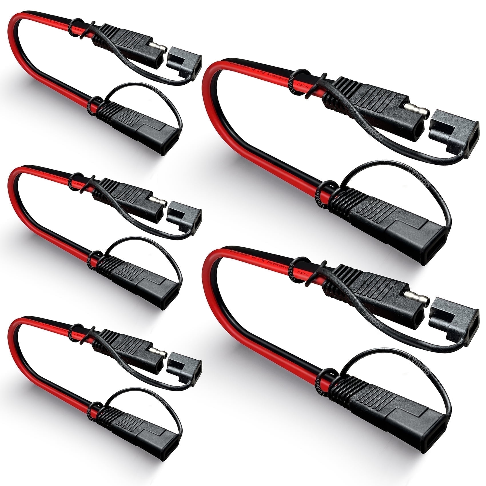 Lyn666 5PCS 14 Gauge 2 Pin Quick Disconnect Polarized Wire Harness with ...