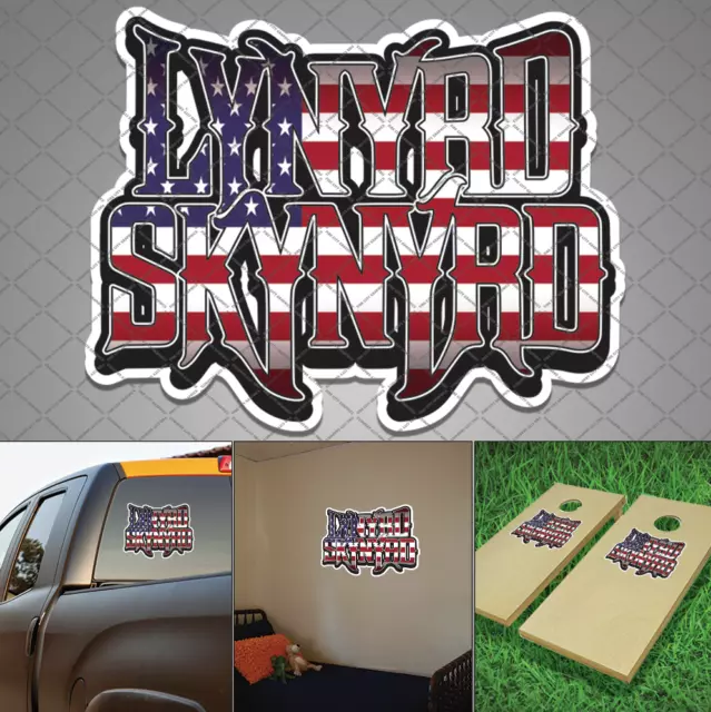 Lynard Skynard Sticker American Flag For Car Wall Window Ls1 Phone ...