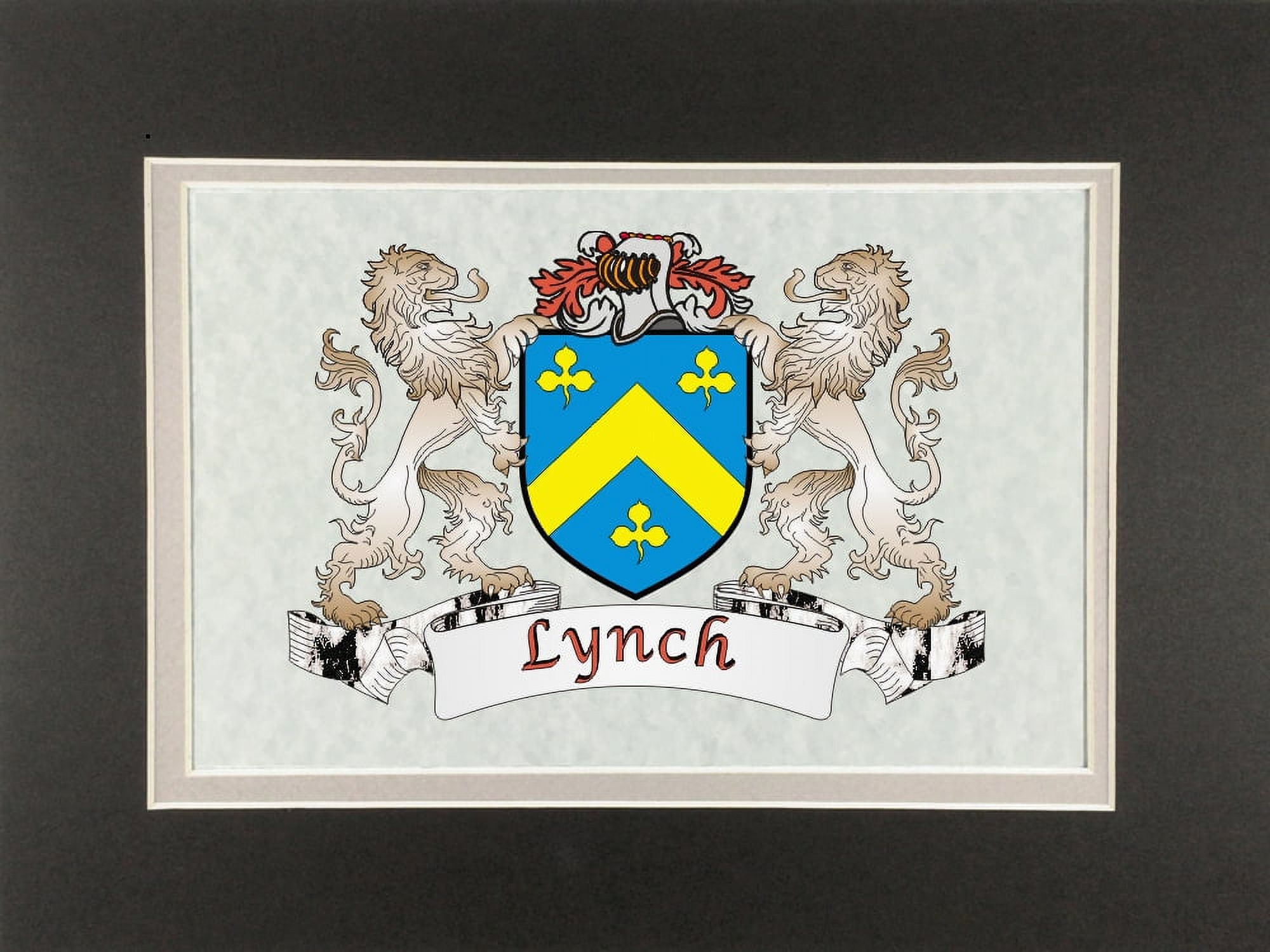 Lynch Irish Coat of Arms Print - Frameable 9" x 12" - Walmart.com