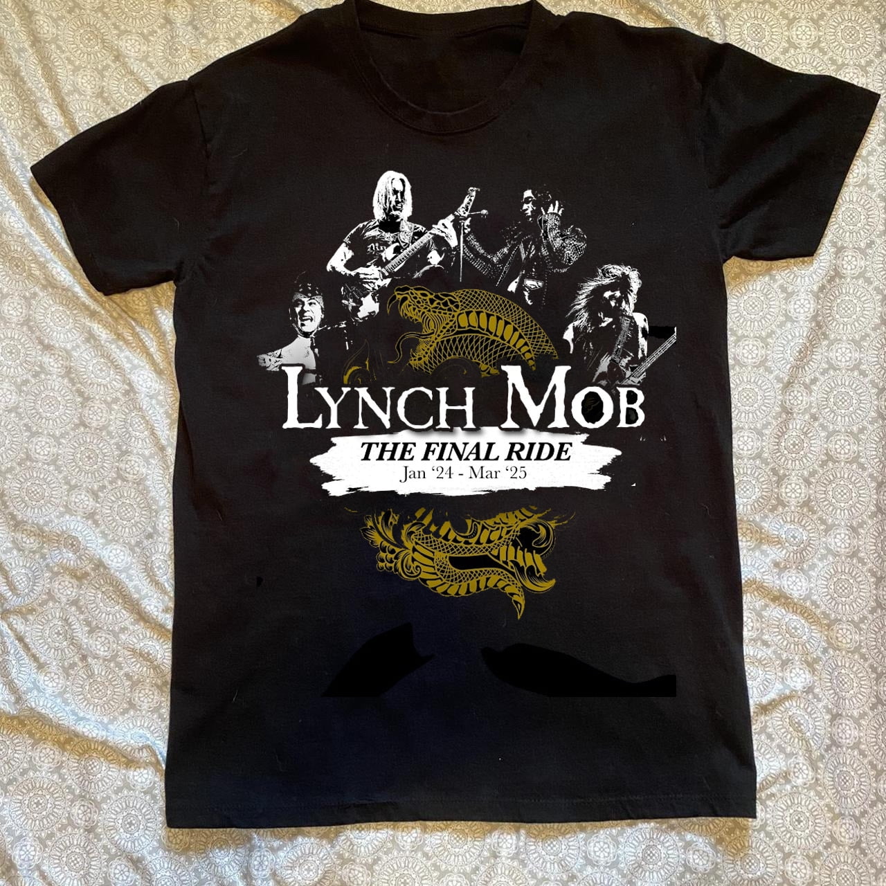 Lynch Mob the final ride 2025 Tour Short Sleeve Black All Size T-Shirt AE196 - Walmart.com