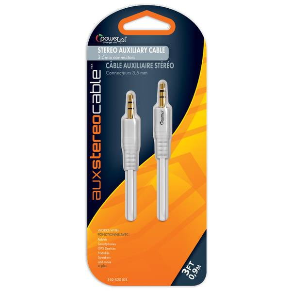Lynco 3.5mm White Auxiliary Cable - Walmart.com