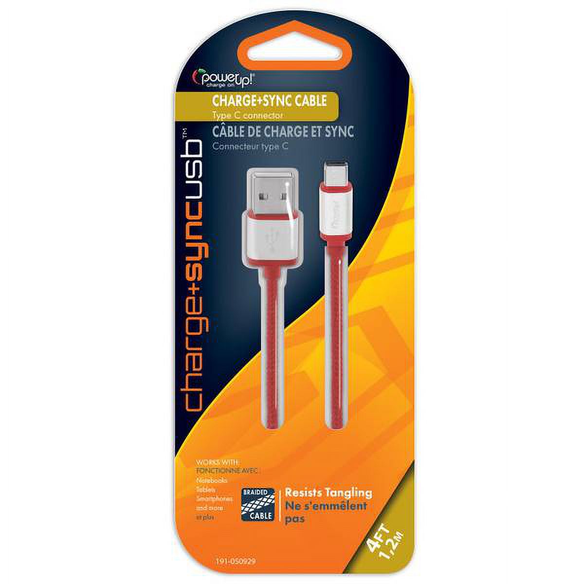 Lynco 4' Braided USB Cable with Metal Ends Type C USB - Walmart.com