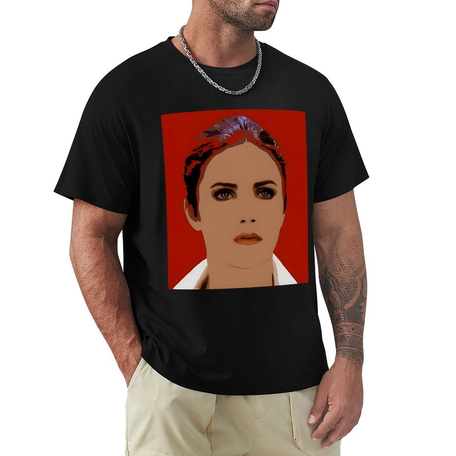Lynda Carter Men's Classic Short Sleeve T-Shirts Black XL - Walmart.com