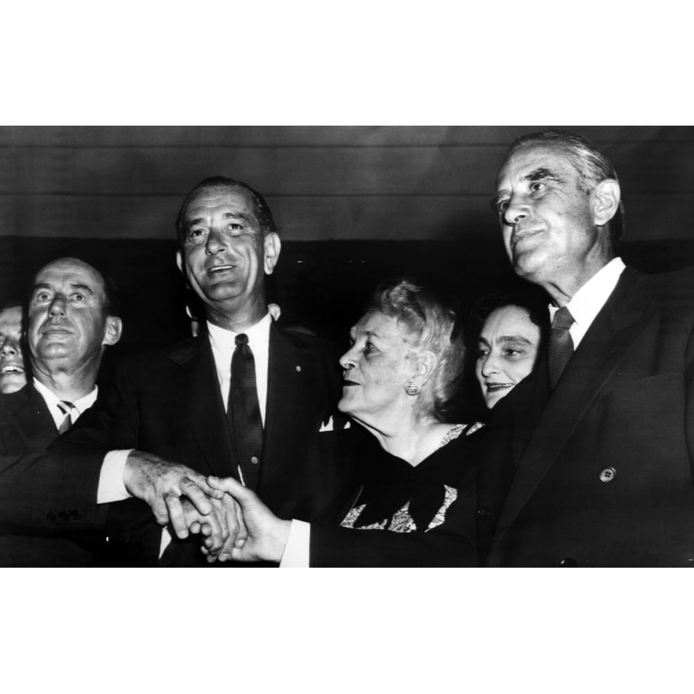 Lyndon Johnson. From Left Future Democratic Party Presidential Nominee ...