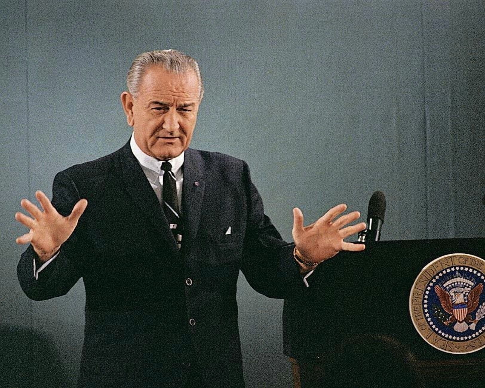 Lyndon Johnson Vietnam War Tet Offensive - 12x18 Inch Laminated Poster ...