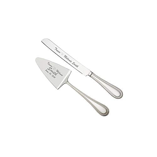Lyndon Silver Wedding Cake Knife & Server Set – A Cherished Keepsake ...
