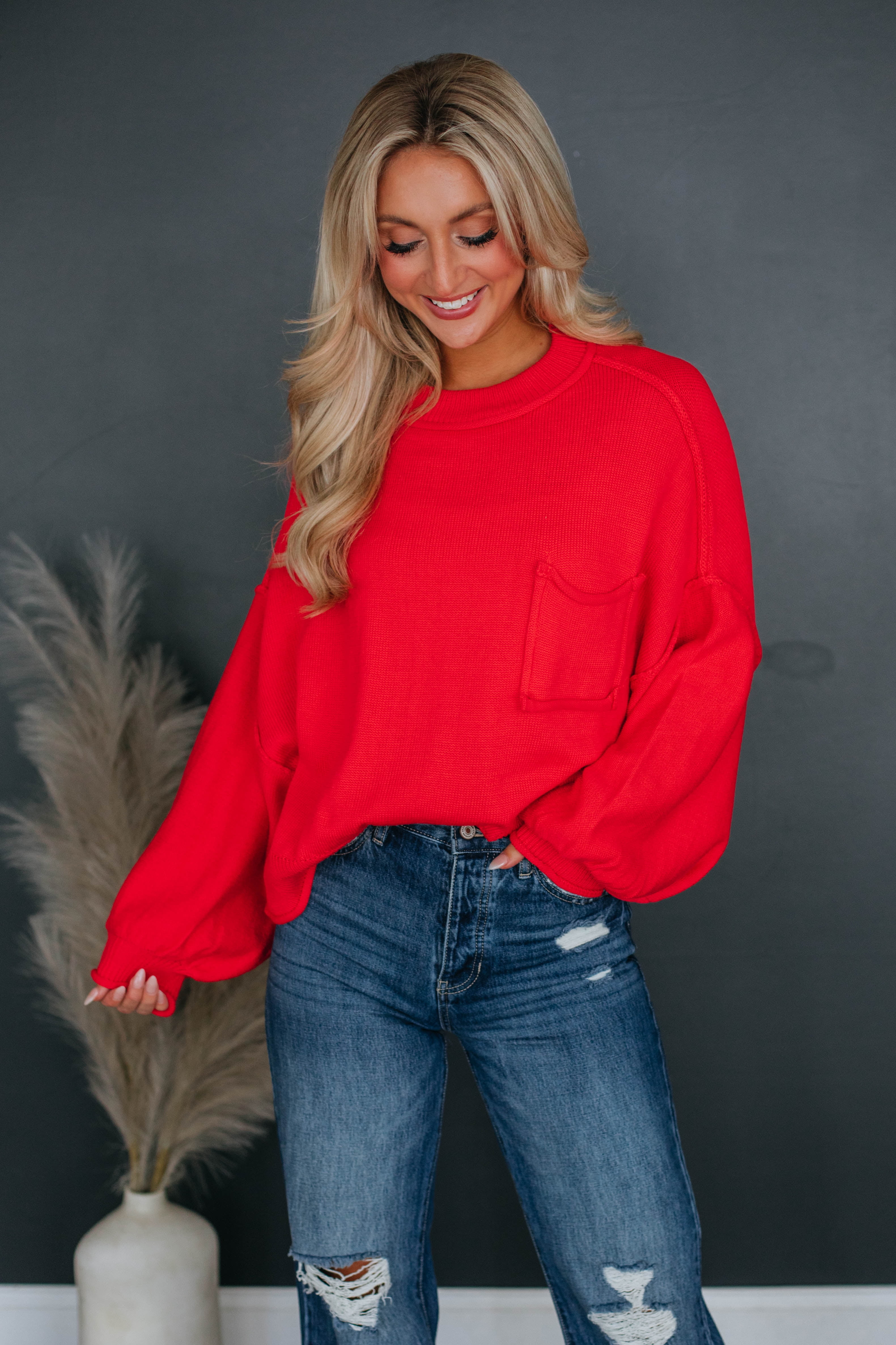 Lyndon Sweater - Candy Apple - Walmart.com