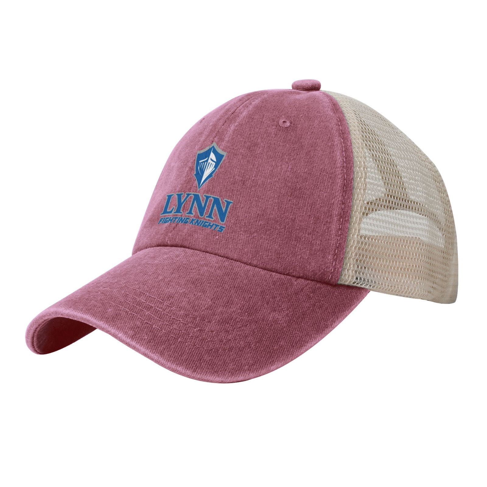 Lynn University Logo Cowboy Vintage Mesh Baseball Cap - Trucker Hat ...