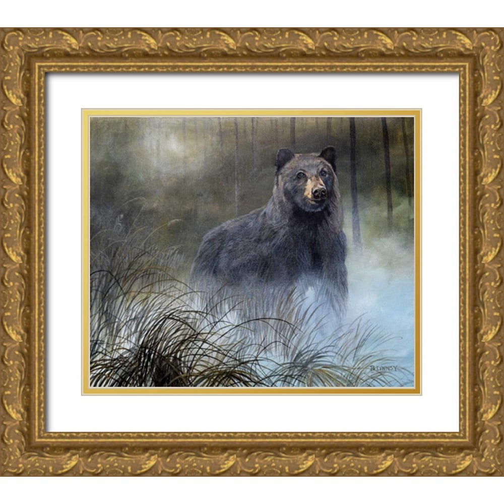 Lynnsy, B. 17x15 Gold Ornate Wood Framed with Double Matting Museum Art ...