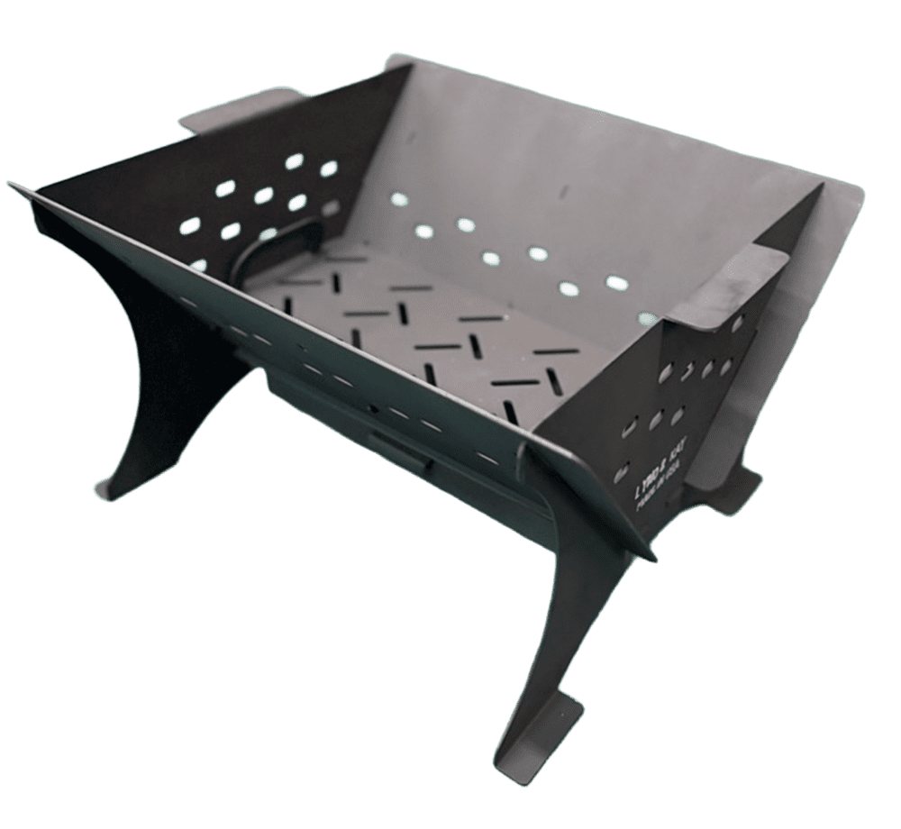 Lyno & Kay FlatPack Standard Fire Pit – 32”x23.5”x14” – Portable Steel ...