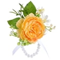 Lynono Co.,Ltd Artificial Flower Wrist Corsage Boutonniere For Wedding ...