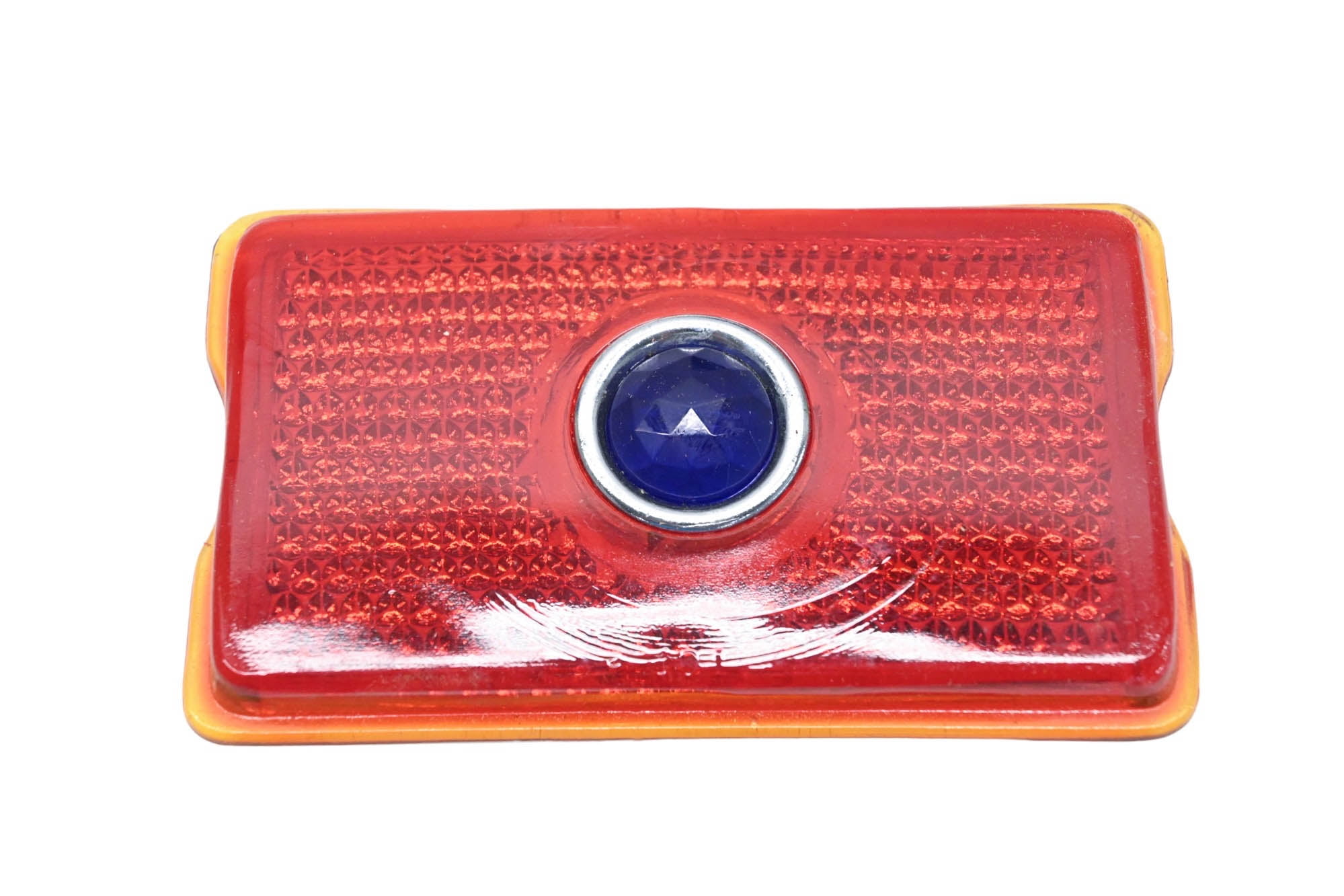 Lynx-Eye B-438 Red Glass Blue Dot Tail Light Lens NOS - Walmart.com