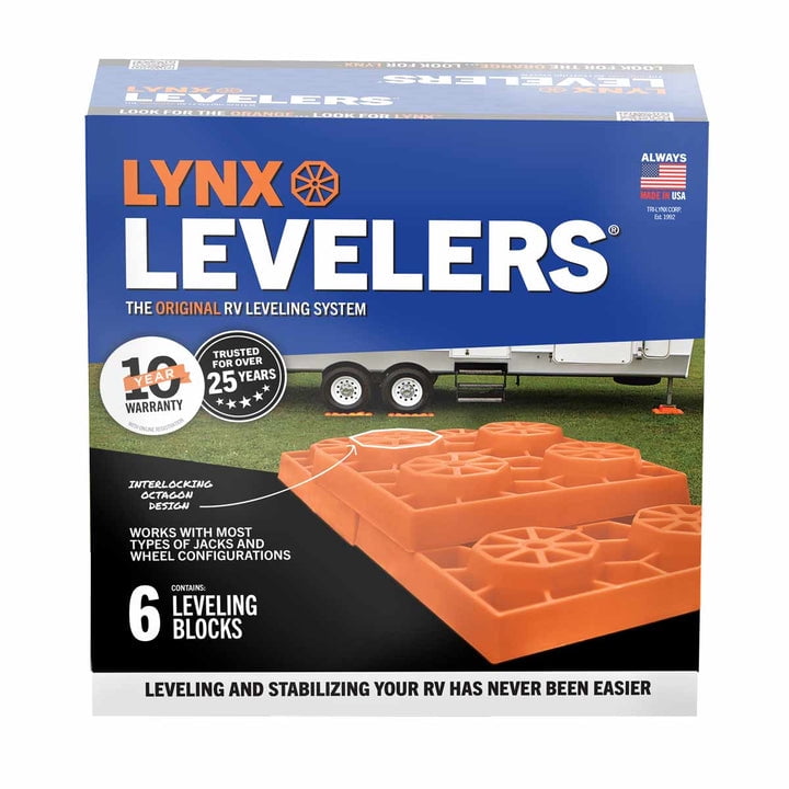 Lynx Levelers 6 Pack for RV's, 00013, Orange, Plastic - Walmart.com
