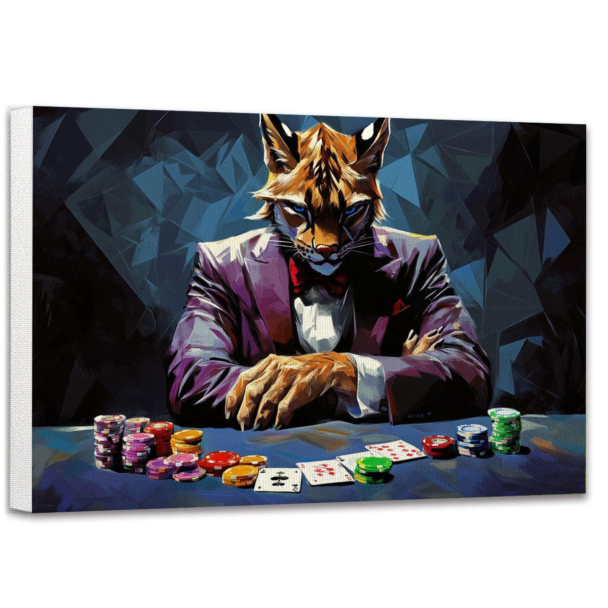 Lynx Playing Poker Poster Wall Art Poster Wall Decor Aesthetic Posters ...