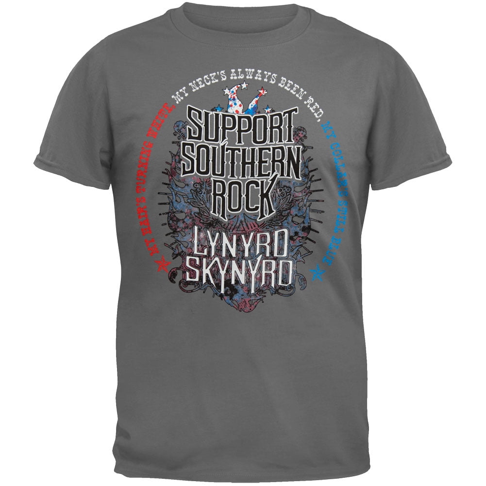 Lynyrd Skynyrd Men's Support Southern Rock Short Sleeve T Shirt ...