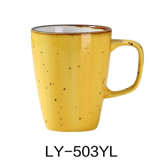 Lyon 10 oz Mug, Reactive Glaze, Yellow - 10 oz - Pack of 36 - Walmart.com