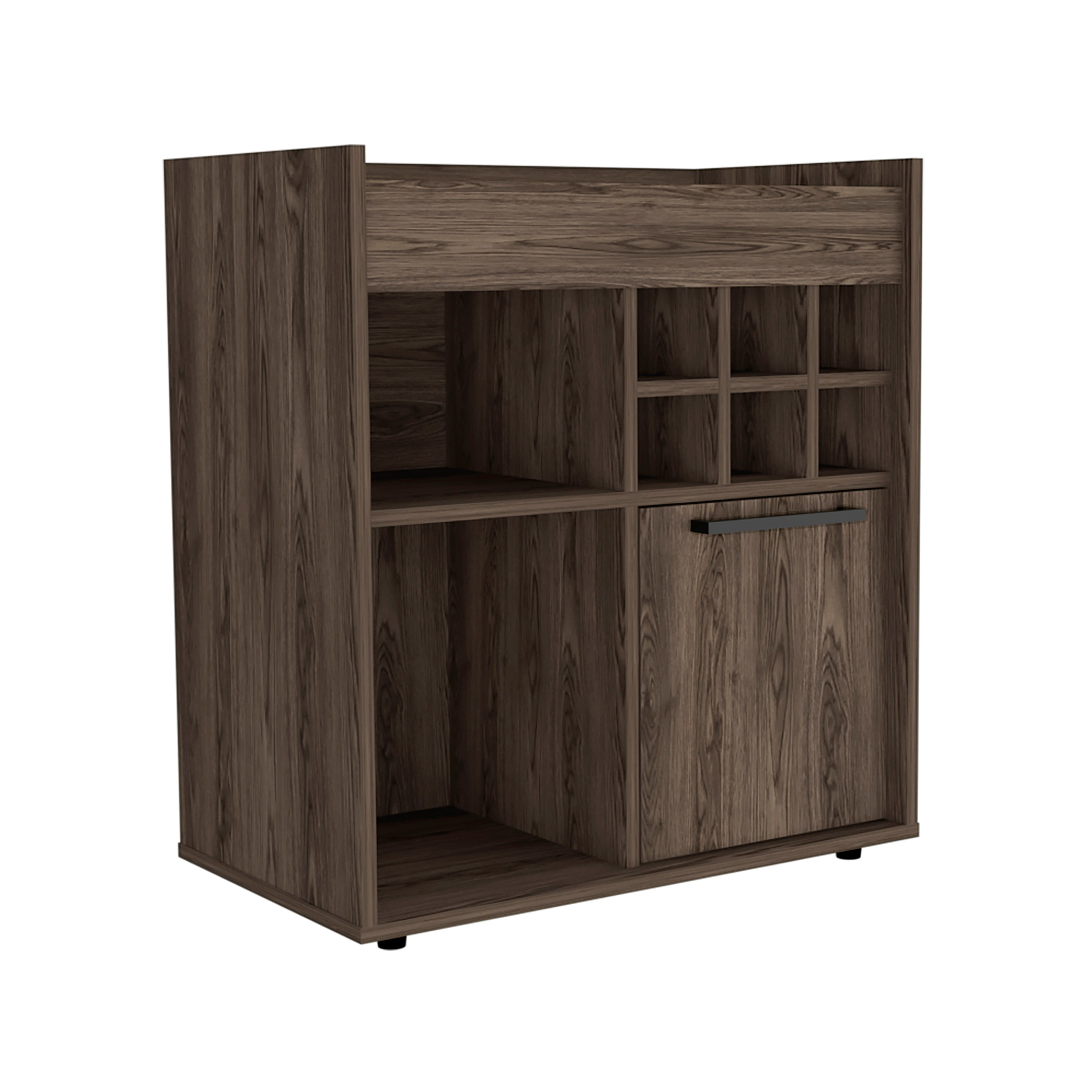 Lyon Bar Cabinet, Six Cubbies, Cabinet With Divisions, Two Concealed ...