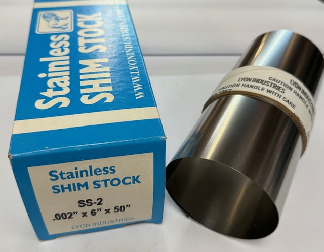 Lyon Industries Shim Stock Roll .002 in, 6 in x 50 in x 6 in - Walmart.com