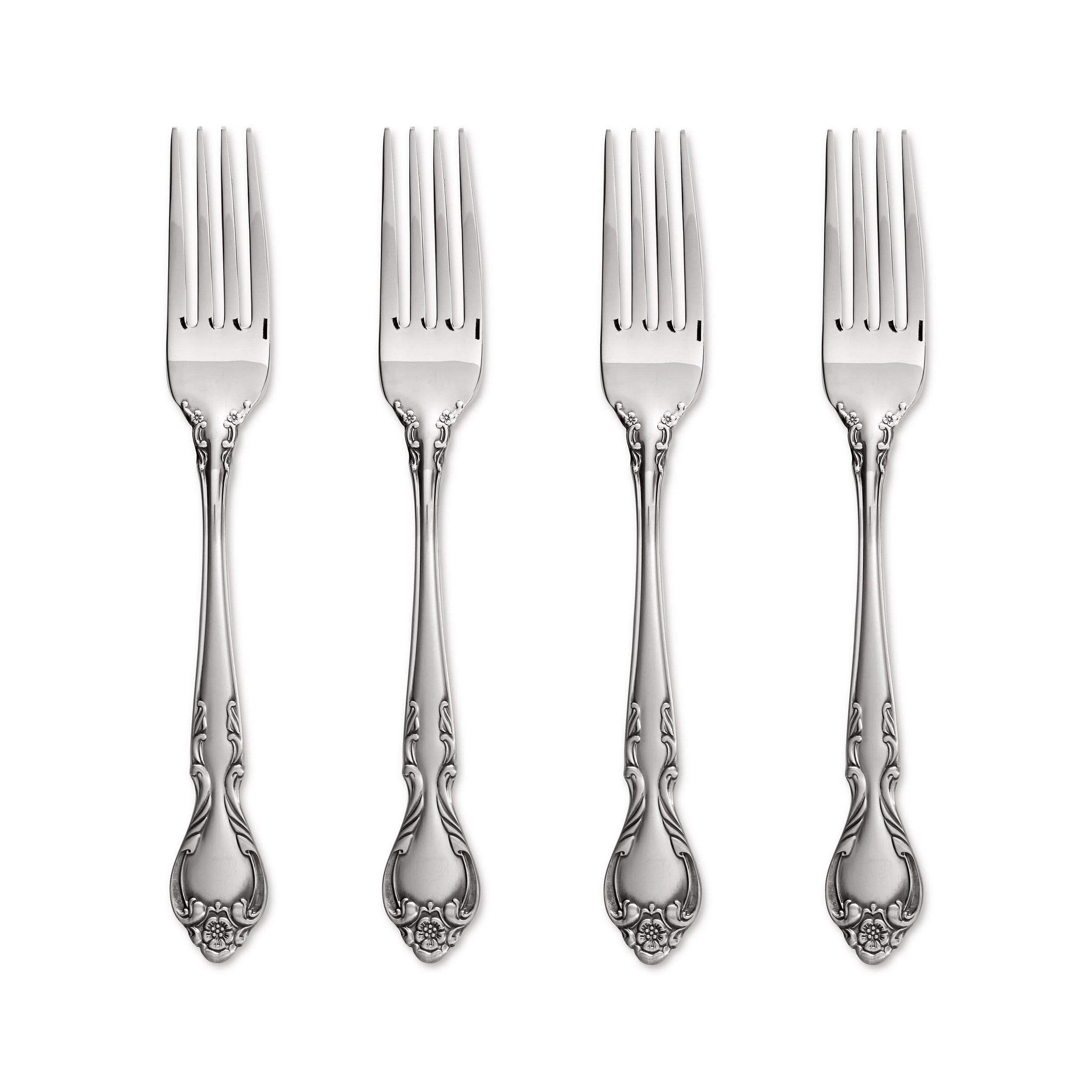 International Silver Lyon Queens Fancy Dinner Forks, 18/8 Stainless ...