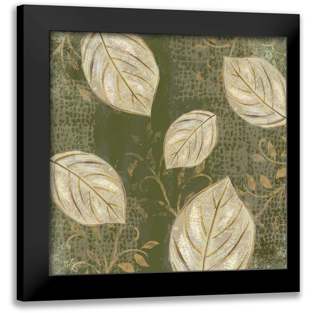 Lyon, Rebecca 20x20 Black Modern Framed Museum Art Print Titled - Leaf ...