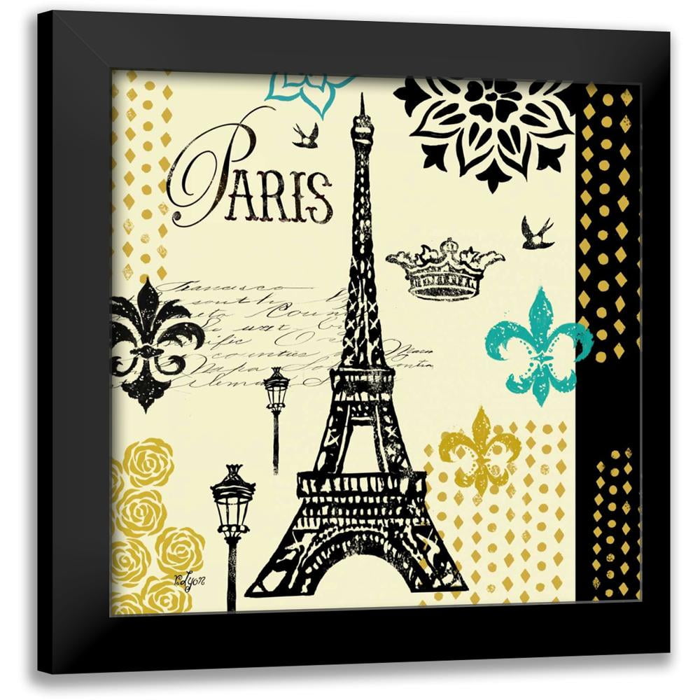 Lyon, Rebecca 20x20 Black Modern Framed Museum Art Print Titled - Paris ...