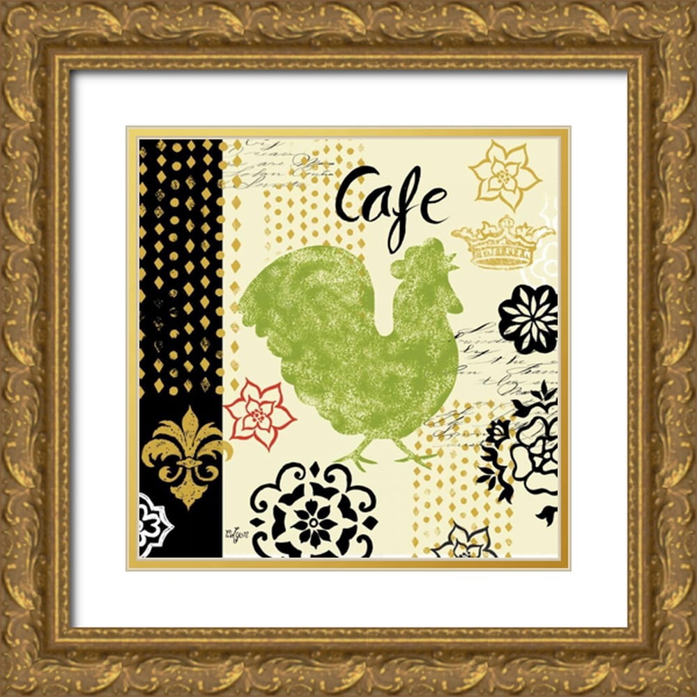 Lyon, Rebecca 20x20 Gold Ornate Wood Framed with Double Matting Museum ...