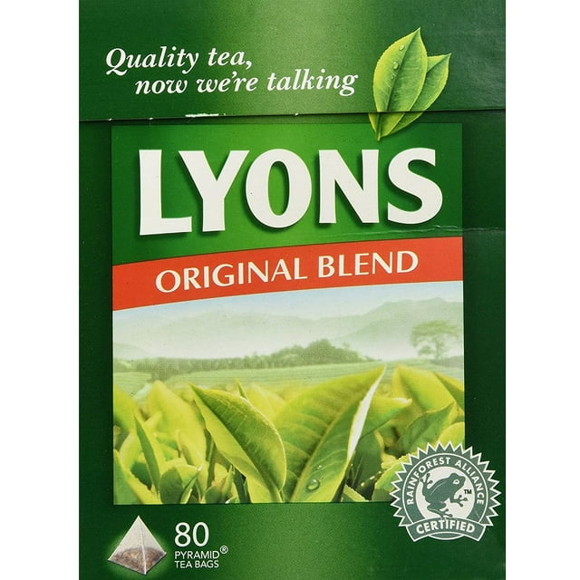 Lyons Original Irish Brew Tea, Rainforest Alliance Certified, 80 Bags ...
